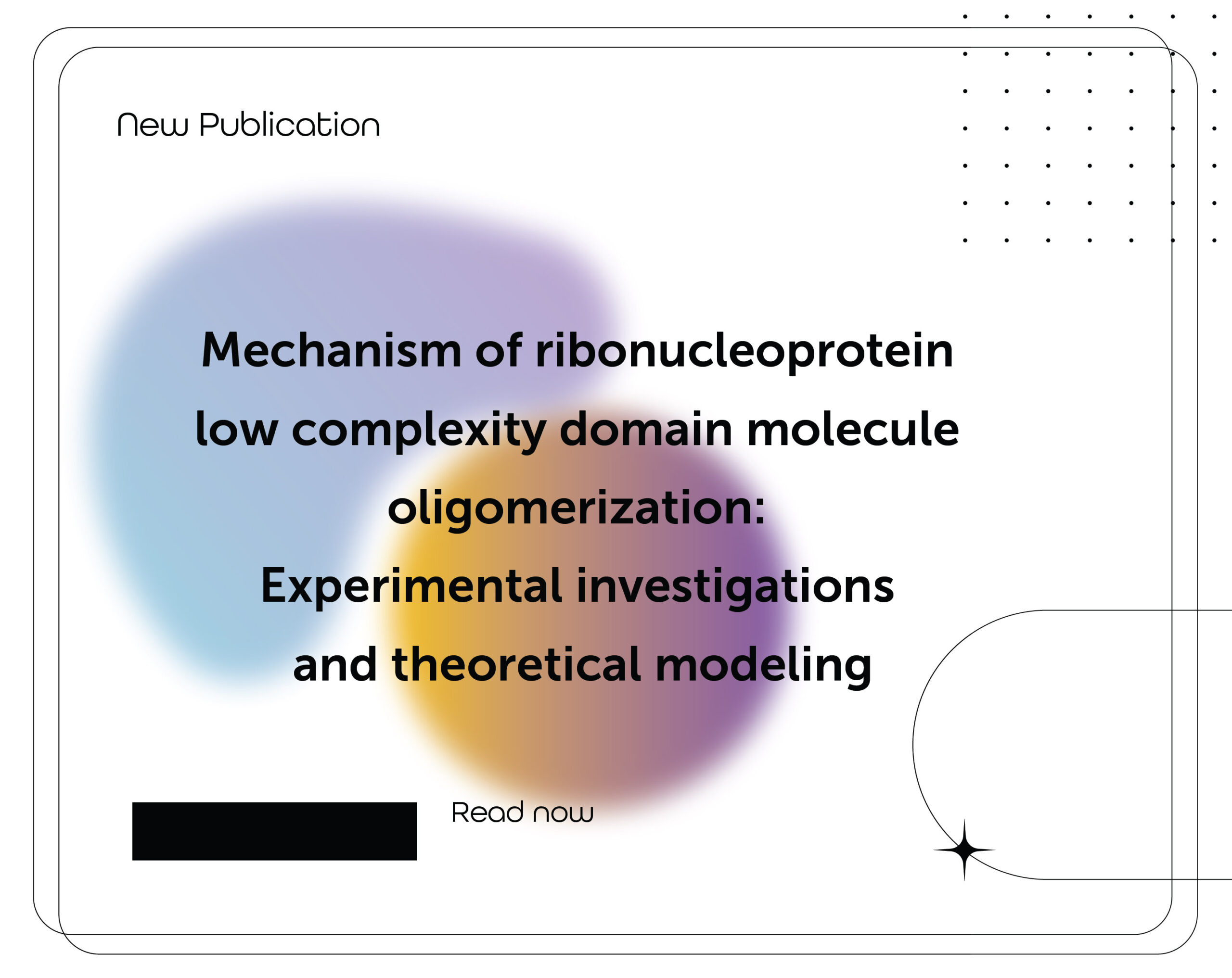 Oligomerization of RNA Binding Proteins: Mechanism Unveiled - Centre ...